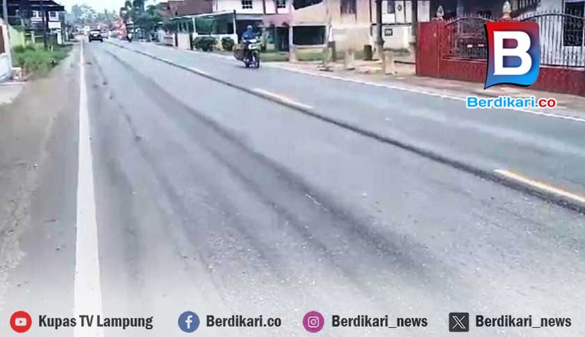 Berdikari - Angkutan Batubara Diduga Penyebab Jalan Rusak di Lampura
