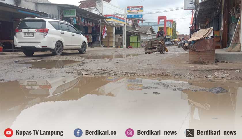 Berdikari - Jalan Rusak di Desa Muara Gadingmas Labuhan Maringgai Belasan Tahun Tak Diperbaiki