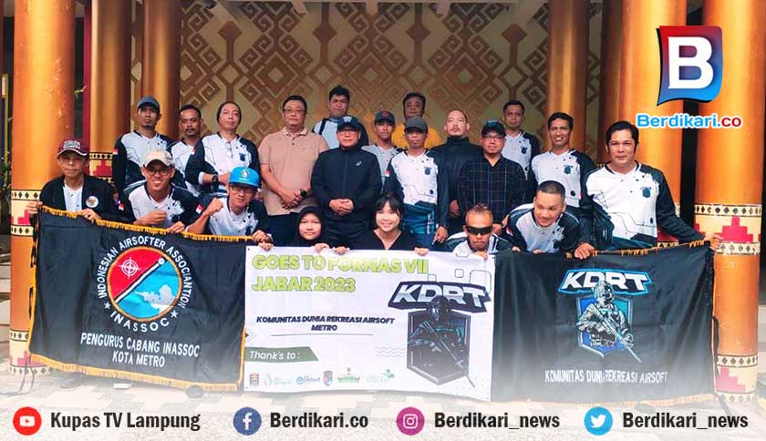 Berdikari - KDRT Metro Kirim 16 Atlet Airsoft Gun ke FORNAS VII 2023 Jabar
