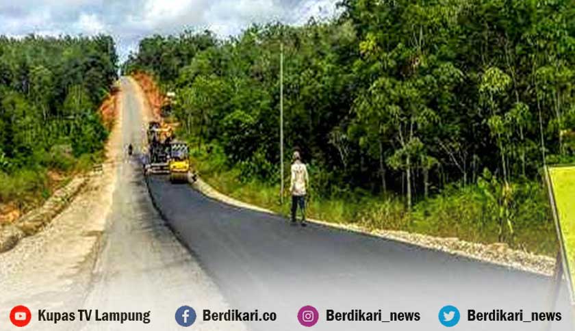 Berdikari - Lima Ruas Jalan Provinsi Lampung Diperbaiki Pakai APBN, Total Anggaran Dikucurkan ...