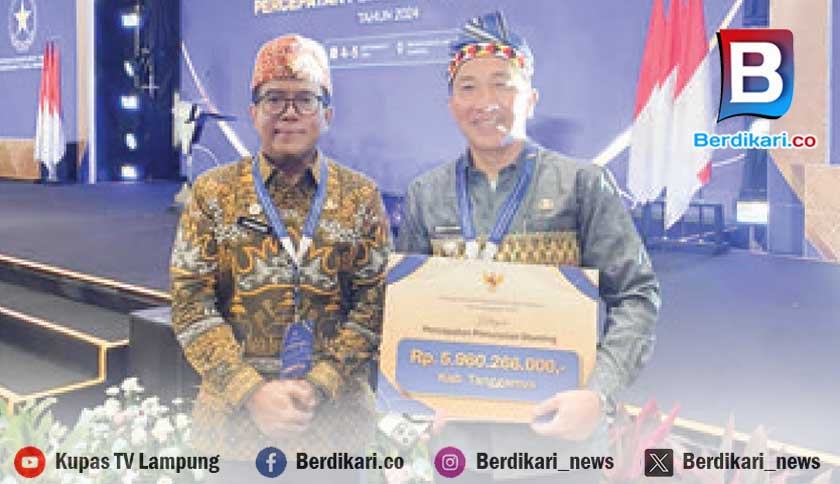 Berdikari - Pemprov Lampung dan Tanggamus Terima Dana Insentif Fiskal Stunting Rp 5,9 Miliar
