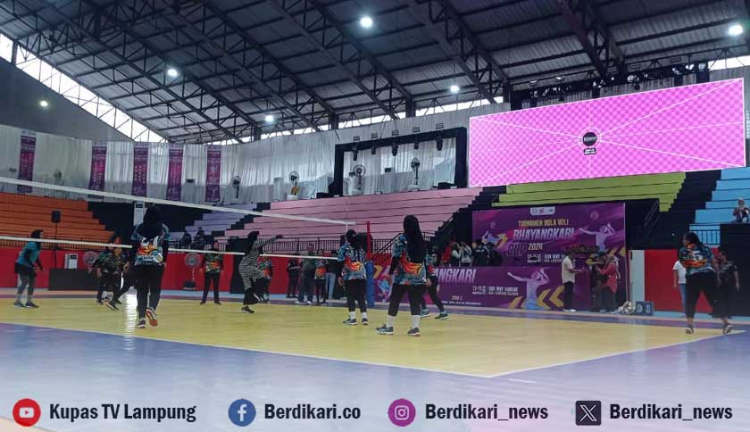 Berdikari - Turnamen Voli Bhayangkari Cup 2024, GOR Way Handak Disulap Bak Venue Kelas Nasional