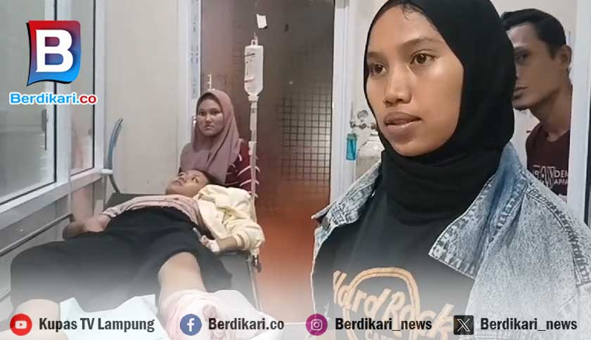 Berdikari - Warga di Lampura Hindari Jalan Berlubang, Kaki Terlindas Mobil Batubara